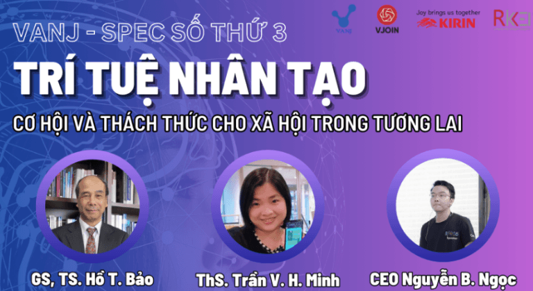 VANJ-SPEC số 3: TRÍ TUỆ NHÂN TẠO-CƠ HỘI VÀ THÁCH THỨC CHO XÃ HỘI TRONG ...